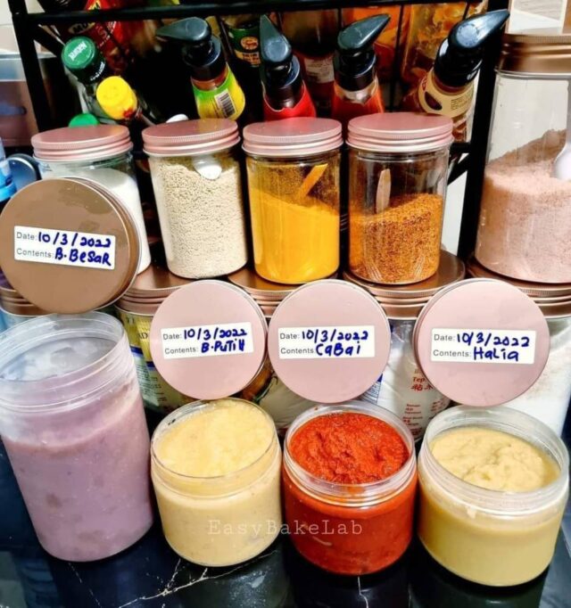 Tips rahsia simpan pes cili, bawang dan halia kisar sampai berbulan-bulan