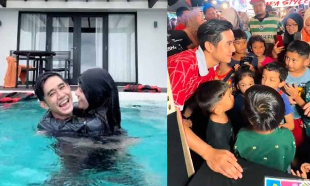 Aqil Zulkiflee dikecam buat aksi tak senonoh dengan isteri dalam kolam